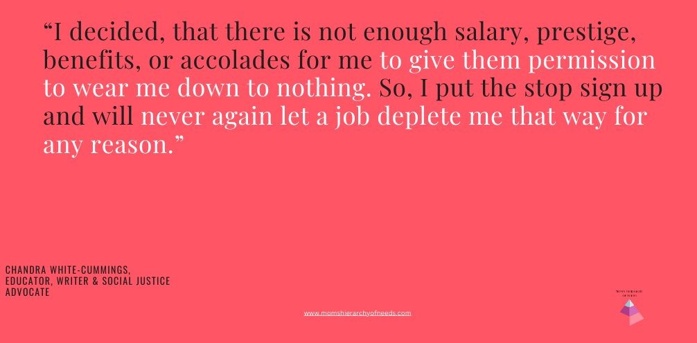 How to reassess your options when your job threatens your self care ...